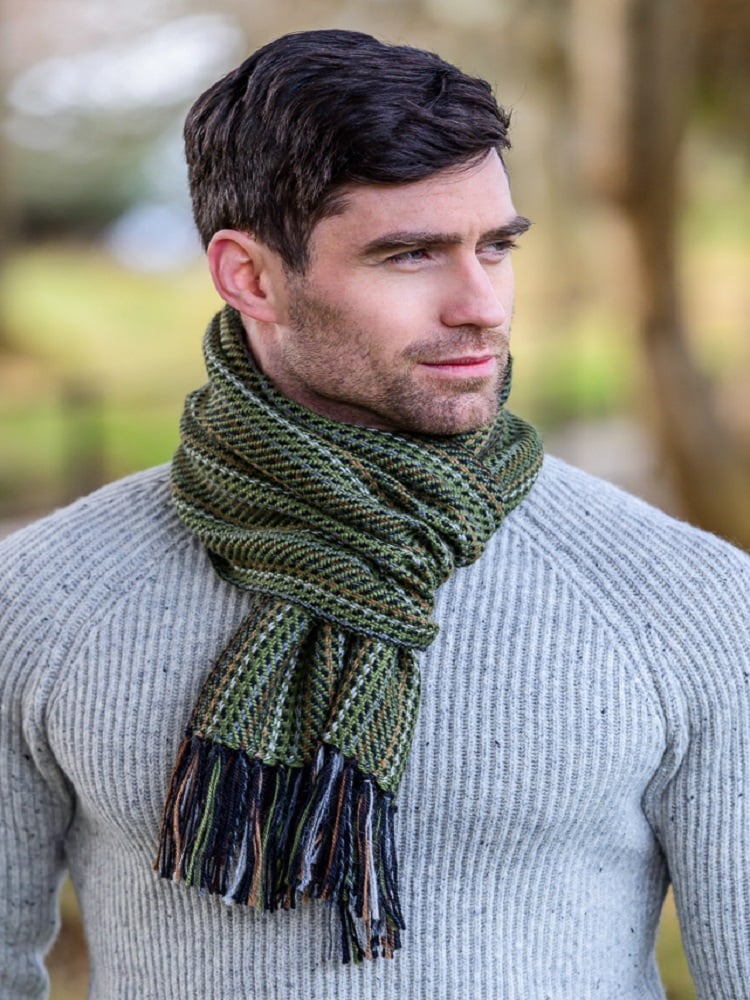 Irish Woven Scarf Mucros Weavers Islander Alpaca & Merino Wool Scarf ...